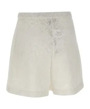 Marella Lace Pleated Shorts
