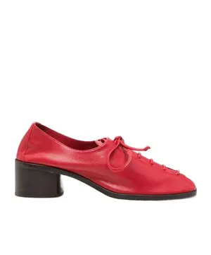 Hereu Lace-up Leather Shoes - Ruby