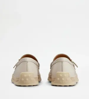 TOD'S Leather Loafers With Buckle Detail