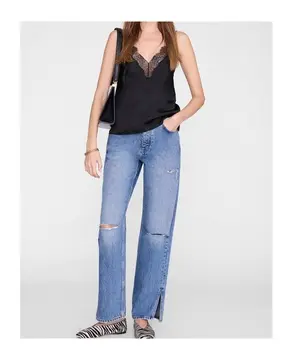 ANINE BING Mael Lace-trimmed Camisole