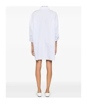 Patrizia Pepe Pinstriped Cotton Shirt Dress