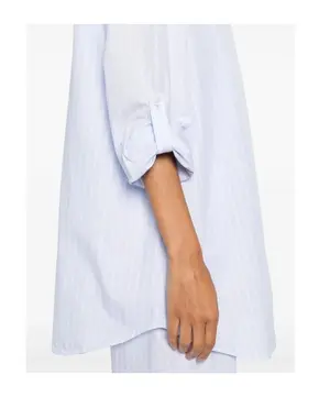 Patrizia Pepe Pinstriped Cotton Shirt Dress