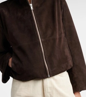 Nour Hammour Etienne Suede Zip-up Jacket - No