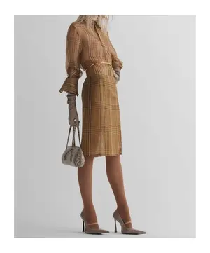 MUGLER Button-up Organza Shirt