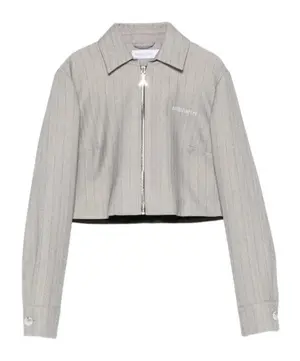 Patrizia Pepe Pinstripe-pattern Cropped Jacket