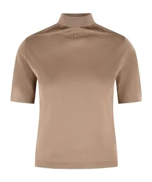 COURREGES Turtleneck Sweater - Brown