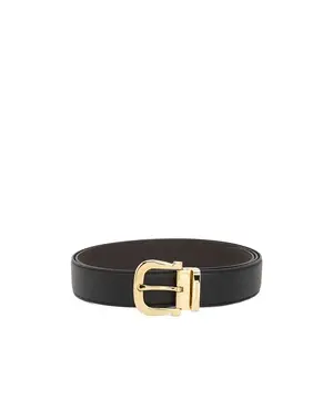 FERRAGAMO Buckle Belt - Black