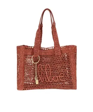 Chloé Woven Shoulder Bag - Brown