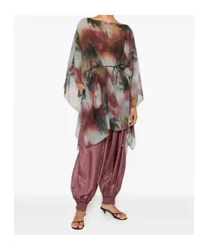 Patrizia Pepe Abstract-print Silk Scarf