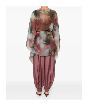 Patrizia Pepe Abstract-print Silk Scarf