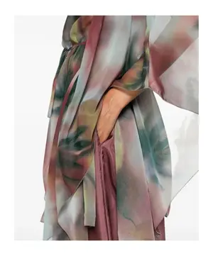 Patrizia Pepe Abstract-print Silk Scarf