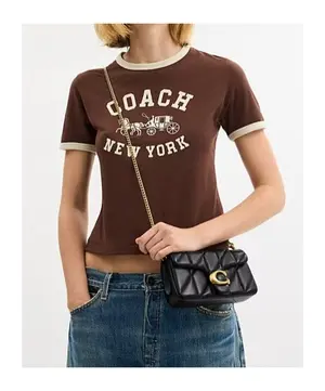 COACH Tabby Chain Crossbody Bag 19 With Quilting