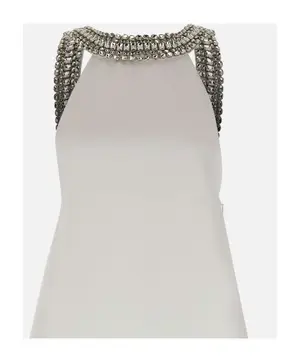 Retrofete Kenai Embellished Neck Mini Dress