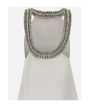 Retrofete Kenai Embellished Neck Mini Dress