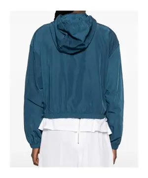 Patrizia Pepe Logo-print Hooded Jacket