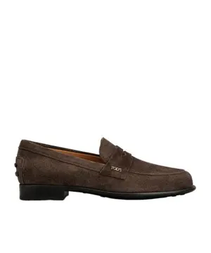 TOD'S Loafers In Suede - Brown