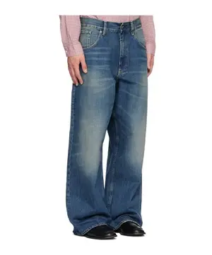 SUNFLOWER Super Wide Belt Loop Jeans