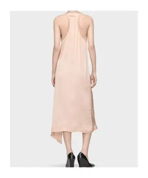 MAISON MARGIELA Silk Lace Midi Dress - Blush