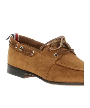 Thom Browne Suede Brogue Detail Boat Shoes