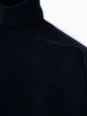 MAISON MARGIELA Raw-edge Mock Neck Sweater