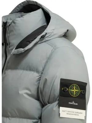 Stone Island Short Down Jacket With Insulated Hood
