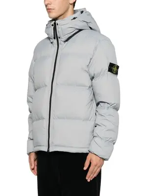 Stone Island Short Down Jacket With Insulated Hood