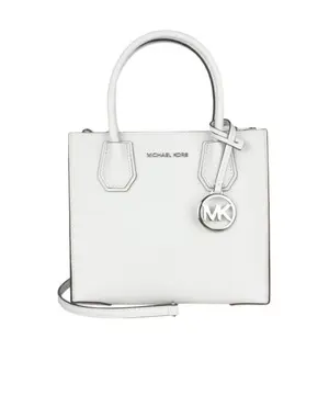 Michael Kors Mercer Medium Shoulder Bag - White