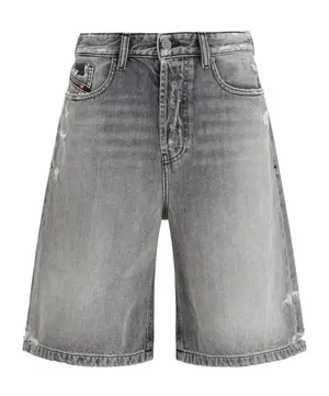 DIESEL® De-sire-short Distressed Denim Shorts