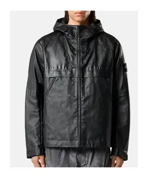 Stone Island Hooded Jacket With Concealed Zip Pockets