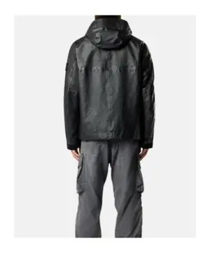 Stone Island Hooded Jacket With Concealed Zip Pockets