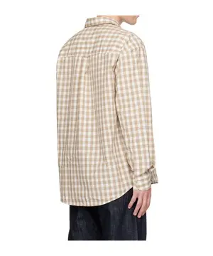 SUNFLOWER Checked Button-up Shirt