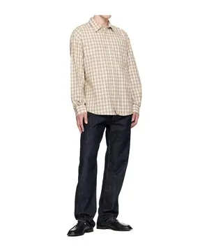 SUNFLOWER Checked Button-up Shirt