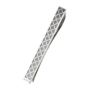 Gucci Diamante Tie Bar - Gray