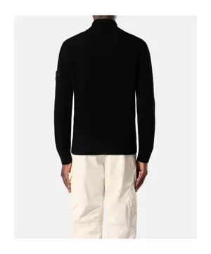Stone Island Ribbed Zip-up Jumper