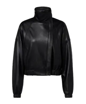Vince Leather Jacket - Black