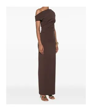 P.a.r.o.s.h One-shoulder Draped Maxi Dress