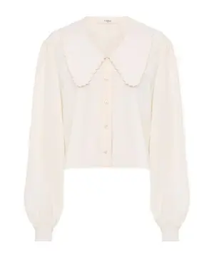 Chloé Scalloped Collar Shirt