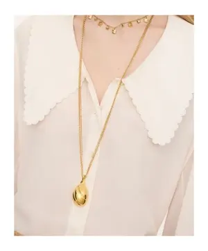 Chloé Scalloped Collar Shirt