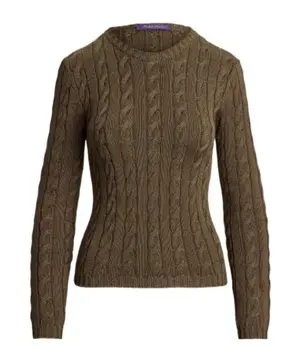 Ralph Lauren Cable-knit Cashmere Sweater - Brown