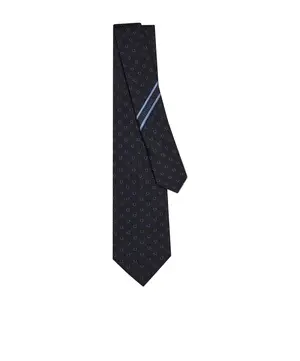 FERRAGAMO Gancini Silk Jacquard Tie