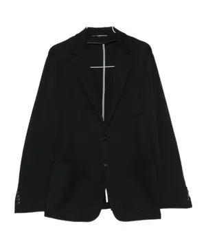 Canali Long-sleeved Casual Jacket - Black