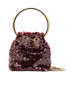 JIMMY CHOO Drawstring Bucket Bag