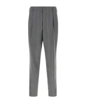 Brunello Cucinelli Casual Pants With Belt Loops - Gray