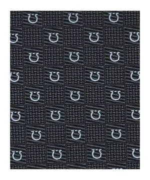 FERRAGAMO Gancini Silk Jacquard Tie