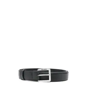 Attico Logo Engraved Belt - Black