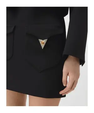 Versace Wool Mini Skirt