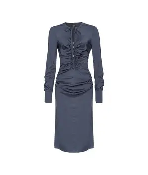 Pinko Ruched Midi Dress