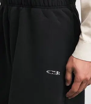 COLE BUXTON Cotton Jersey Sweatshorts With Raw Edge Hem