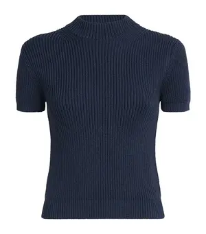 FFORME Katia Ribbed Short-sleeve Sweater