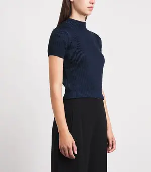 FFORME Katia Ribbed Short-sleeve Sweater